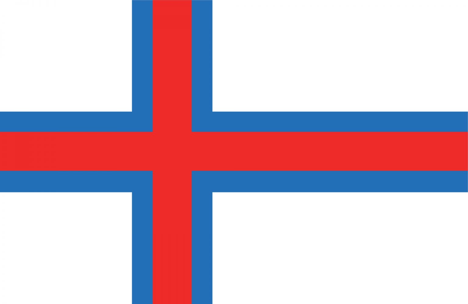 Flag of the Faroe Islands image and meaning The Faroese flag - Country ...