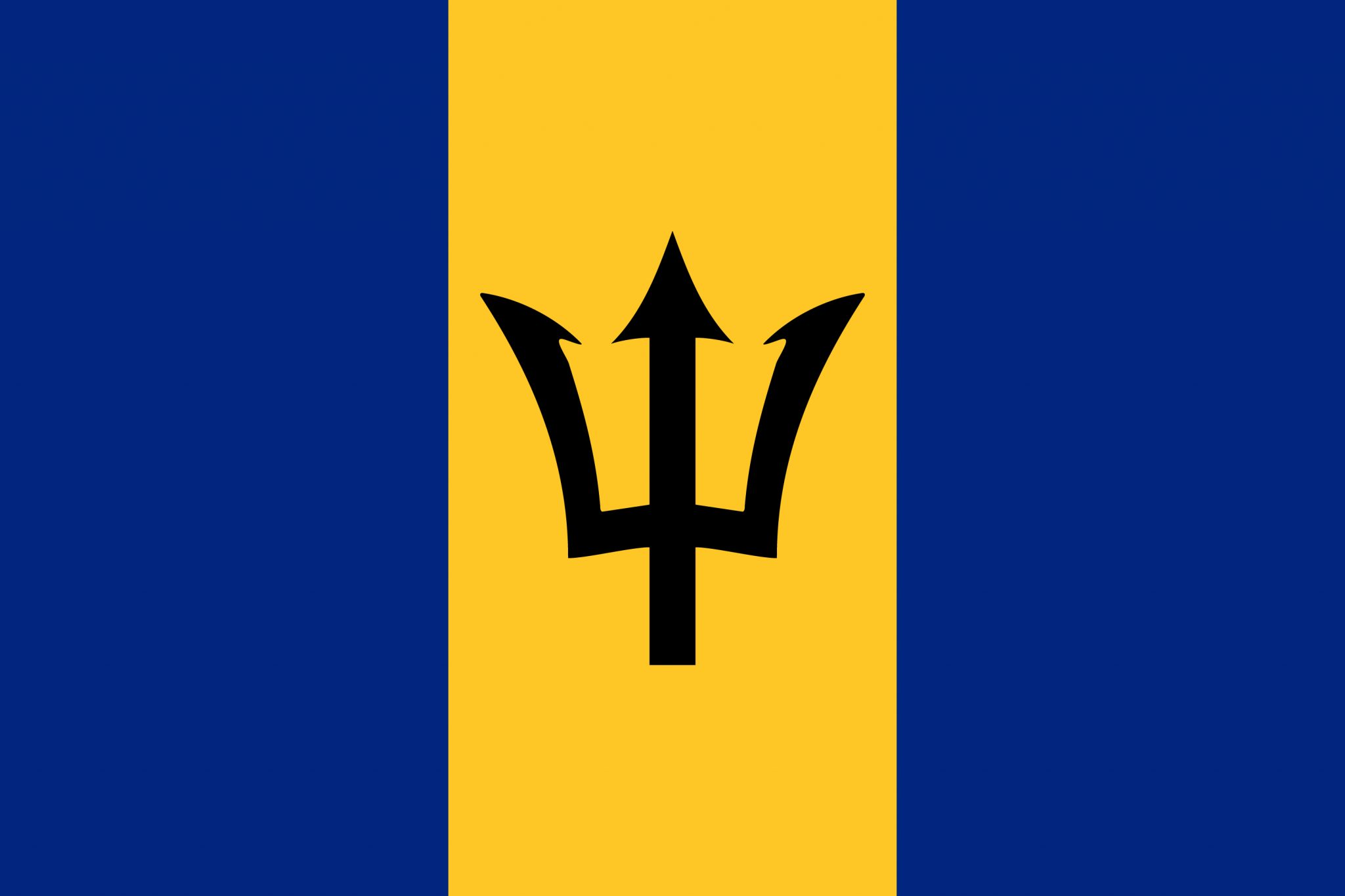 Drapeau de la Barbade, image et signification drapeau de Barbade ...
