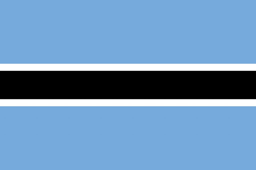 Flag of Botswana image and meaning Botswana flag - Country flags