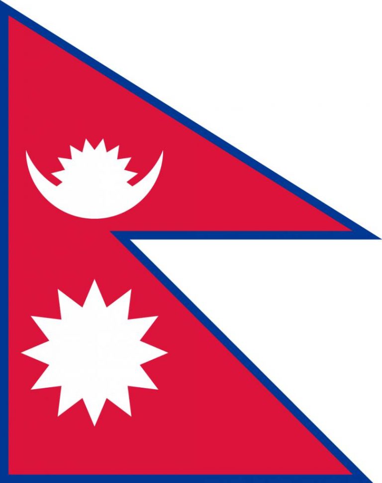Flag of Nepal image and meaning Nepalese flag - Country flags