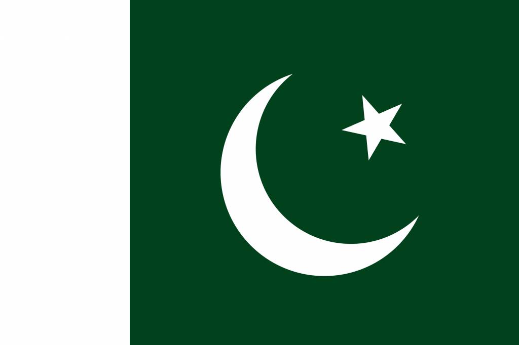 Pakistan flag coloring - Country flags
