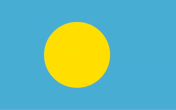 Flag of Palau image and meaning Palauan Flag - Country flags